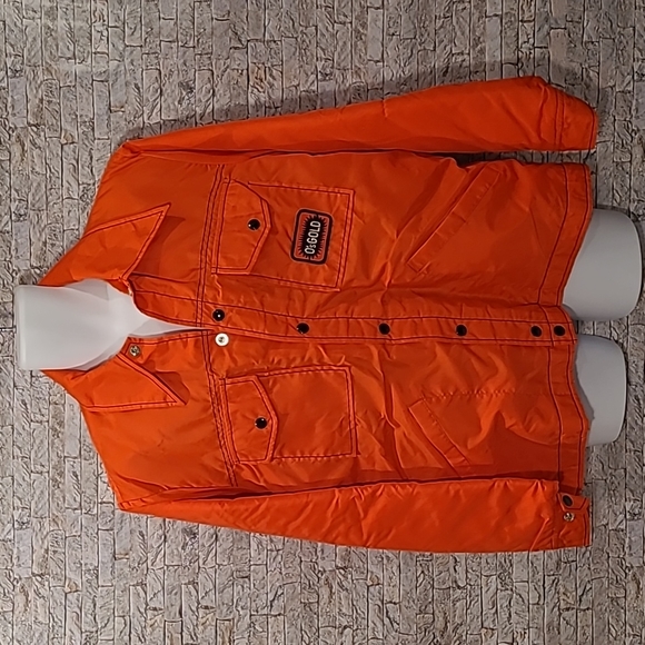 swingster | Jackets & Coats | Vintage Orange Swingster Os Gold Jacket ...